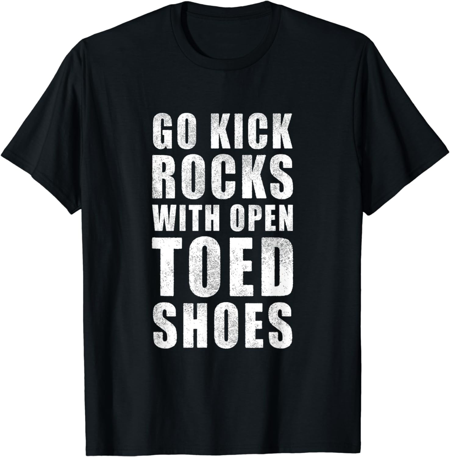Vintage April Fools Fun Quote T-Shirt, 'Go Kick Rocks' - Whimsical ...