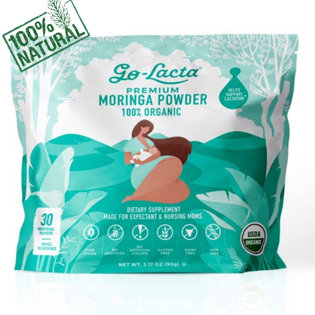 Go-Lacta Premium Organic Moringa Powder - 30 Gram Packets - Walmart.com