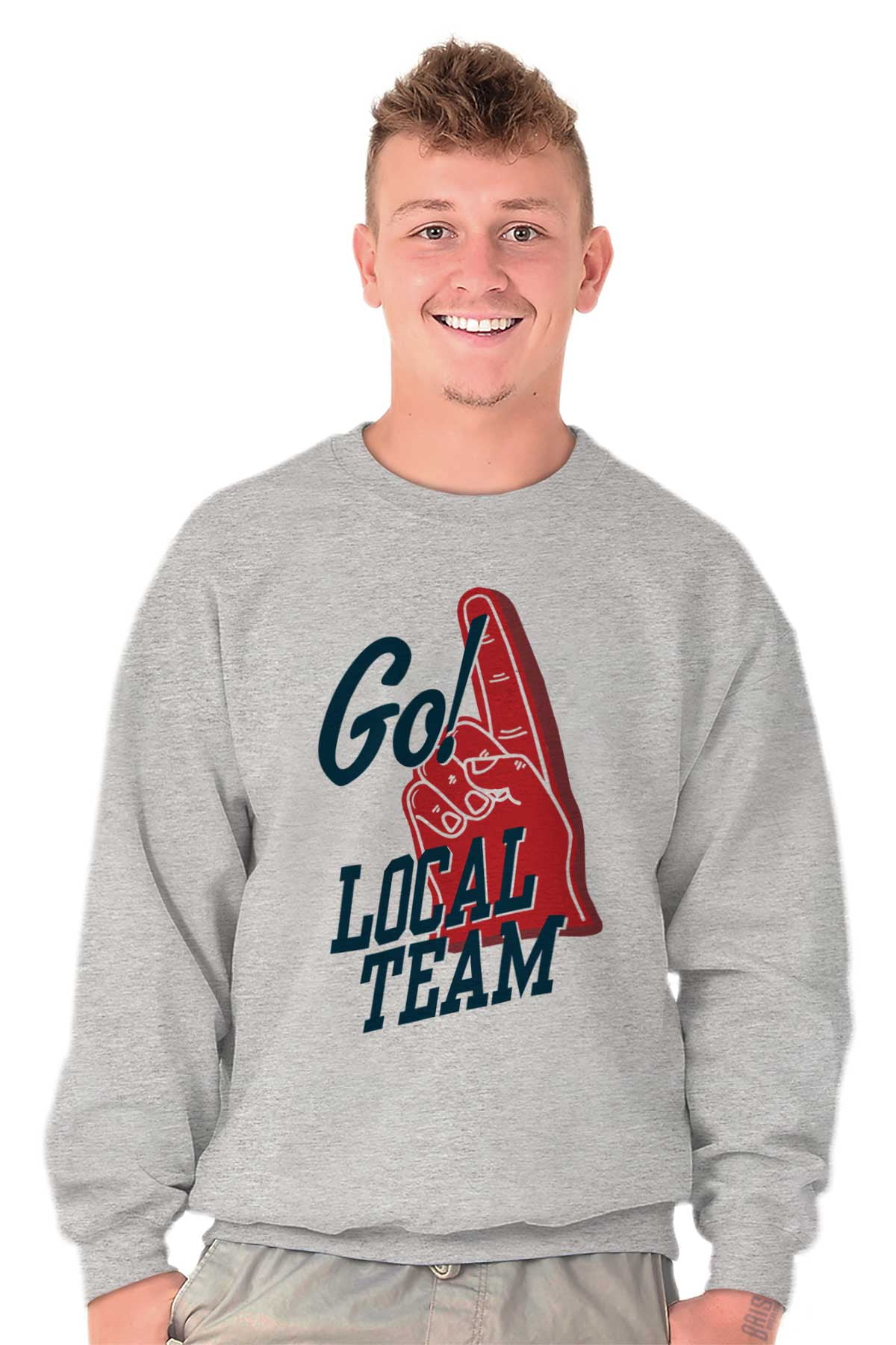 Go Local Sport Team Number 1 Fan Sign Sweatshirt for Men or Women ...