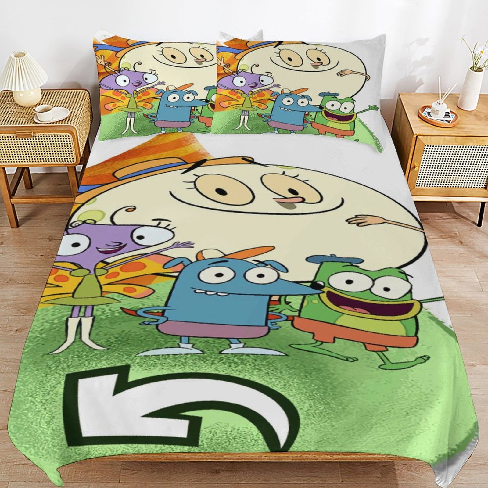 Let's Go Luna Cartoon Bedding Sets Ultra Soft Skin-Friendly Duvet Cover ...