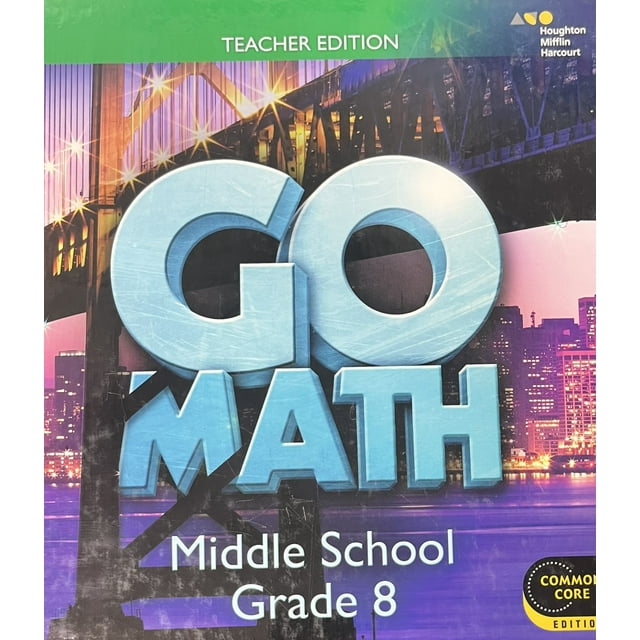 Go Math Teacher Edition Grade 8 2014 9780544065512 0544065514 - Pre-Owned: Like New - Walmart.com