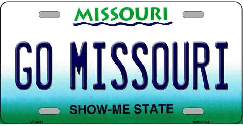 Go Missouri Novelty Metal License Plate LP-12856 - Walmart.com