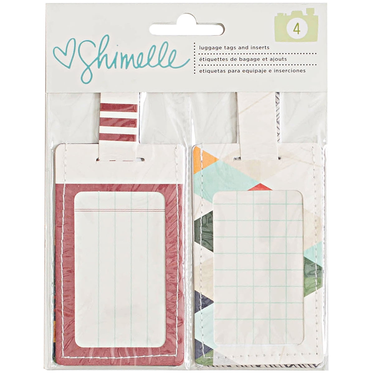 Go Now Go Collection Patterned Luggage Tags - Walmart.com