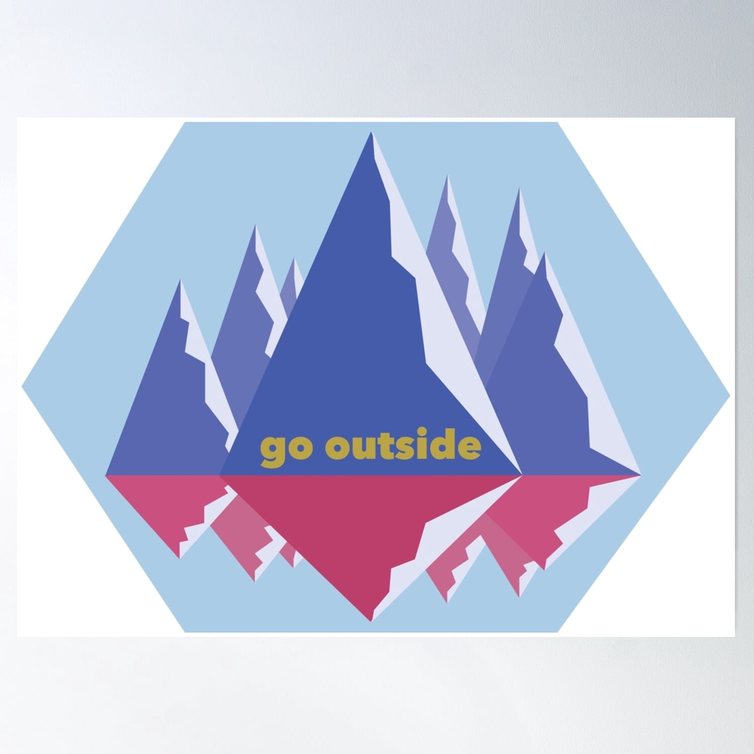 Go Outside! Poster Wall Art Modern Wall Decor Art Home Decor Vintage ...