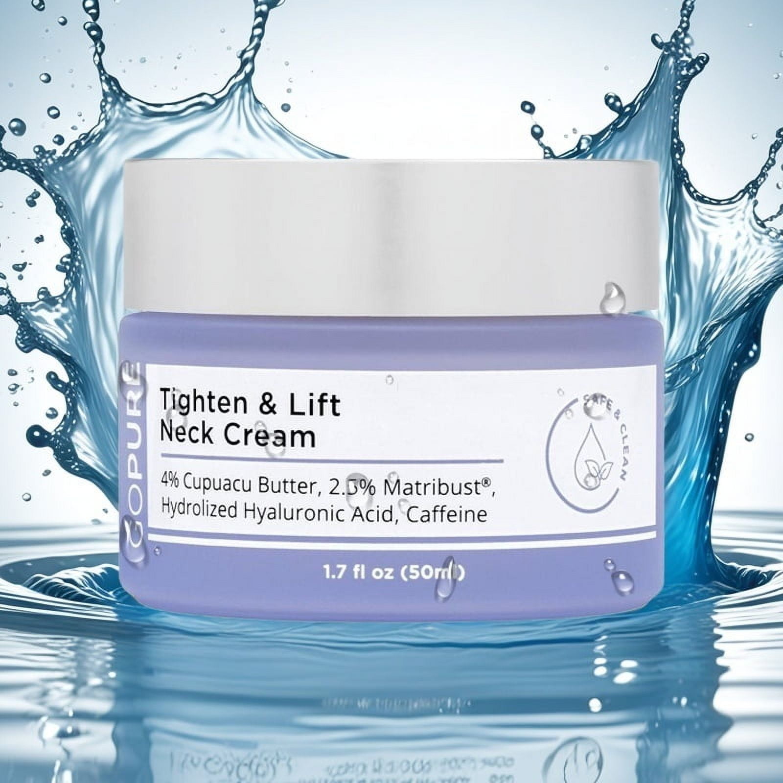 Go PUR Neck Firming Cream - Anti-Aging Neck Cream for Tightening and ...