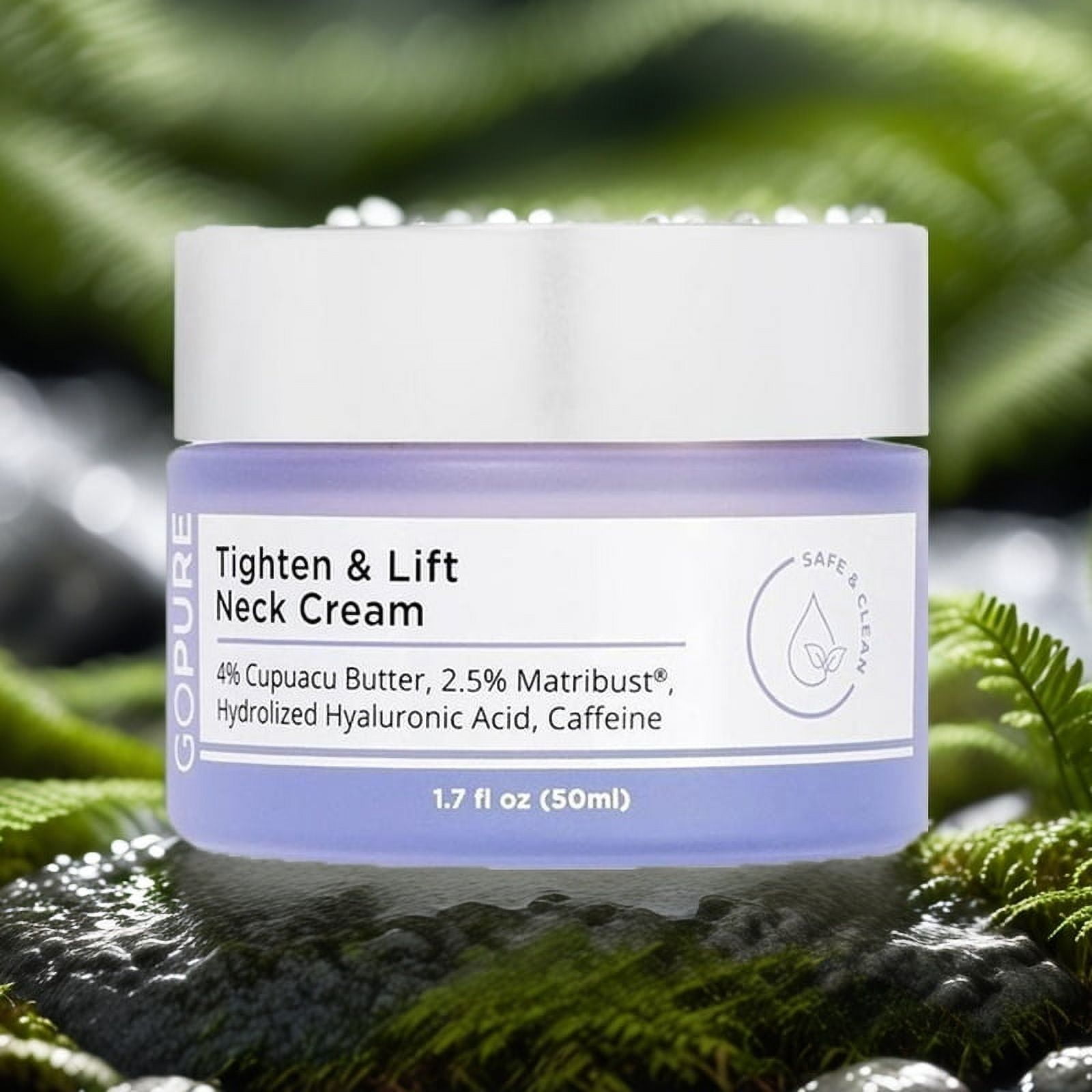 Go PUR Neck Firming Cream - Anti-Aging Neck Cream for Tightening and ...