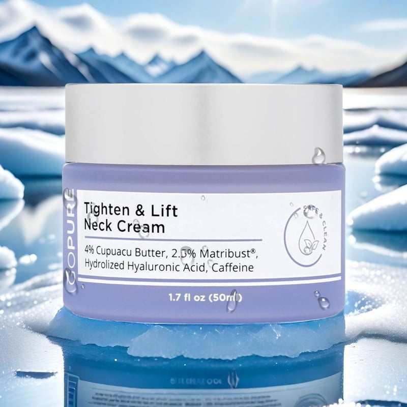 Go PUR Neck Firming Cream - Anti-Aging Neck Cream for Tightening and ...