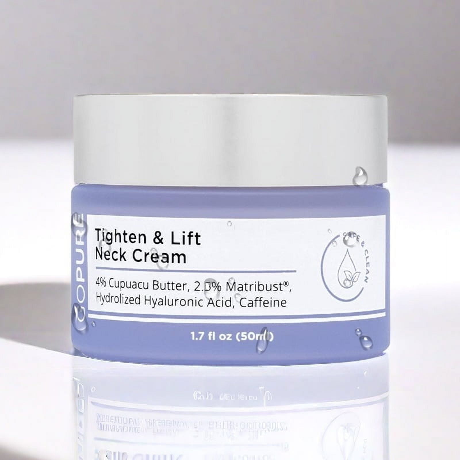 Go PUR Neck Firming Cream - Anti-Aging Neck Cream for Tightening and ...