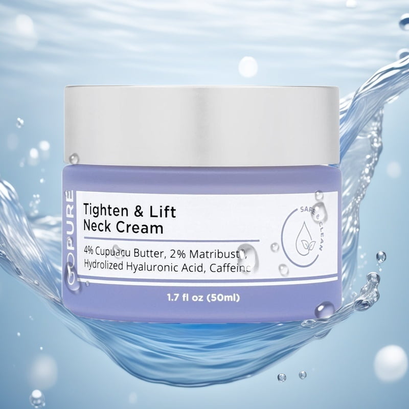 Go PUR Neck Firming Cream - Anti-Aging Neck Cream for Tightening and ...