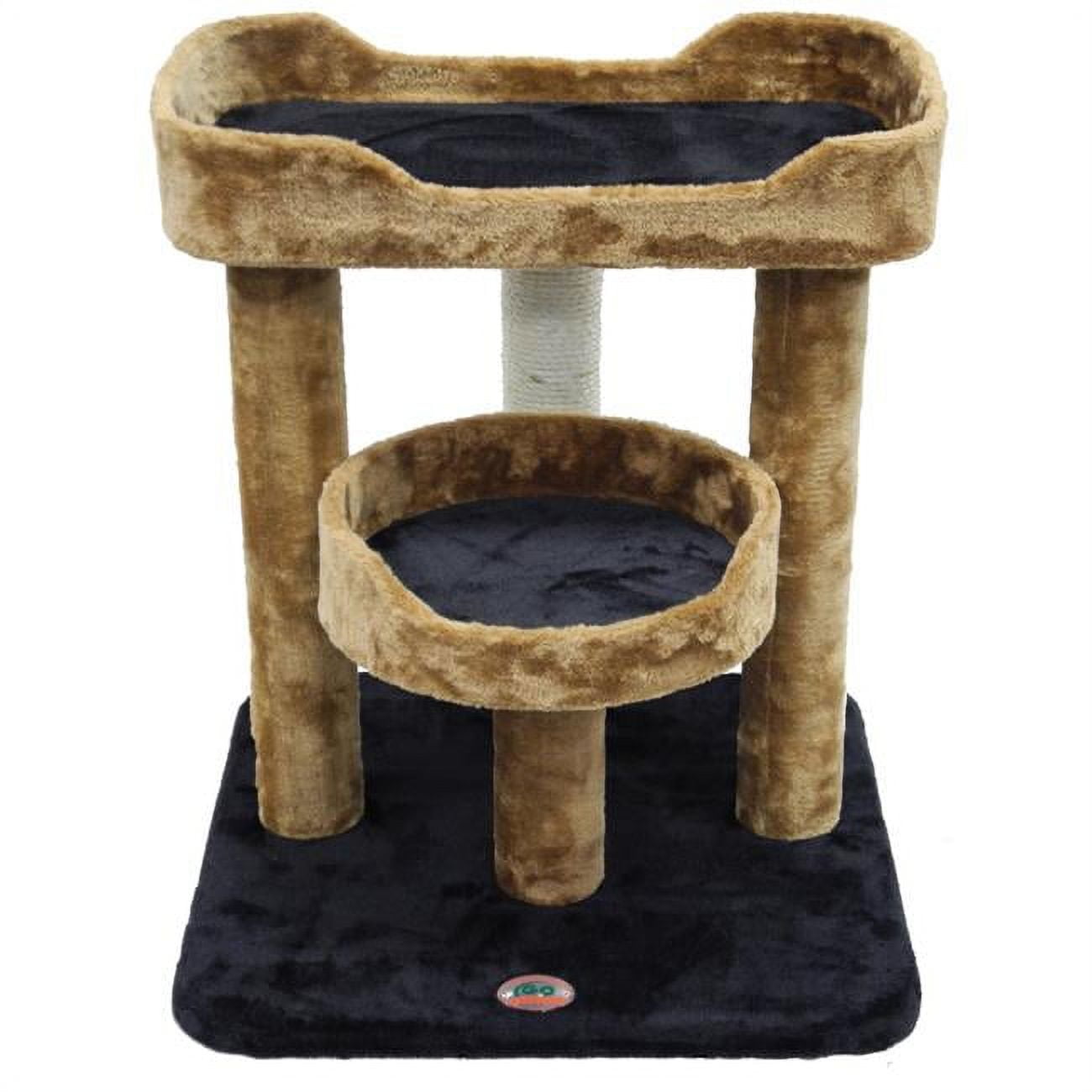 Go Pet Club 23-in Sisal Climbing Cat Tree & Condo, Scratching Post ...