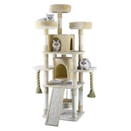 Go Pet Club 62-in Cat Tree & Condo Scratching Post Tower, Blue ...