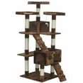 Go Pet Club 72-in Cat Tree & Condo Scratching Post Tower, Brown ...