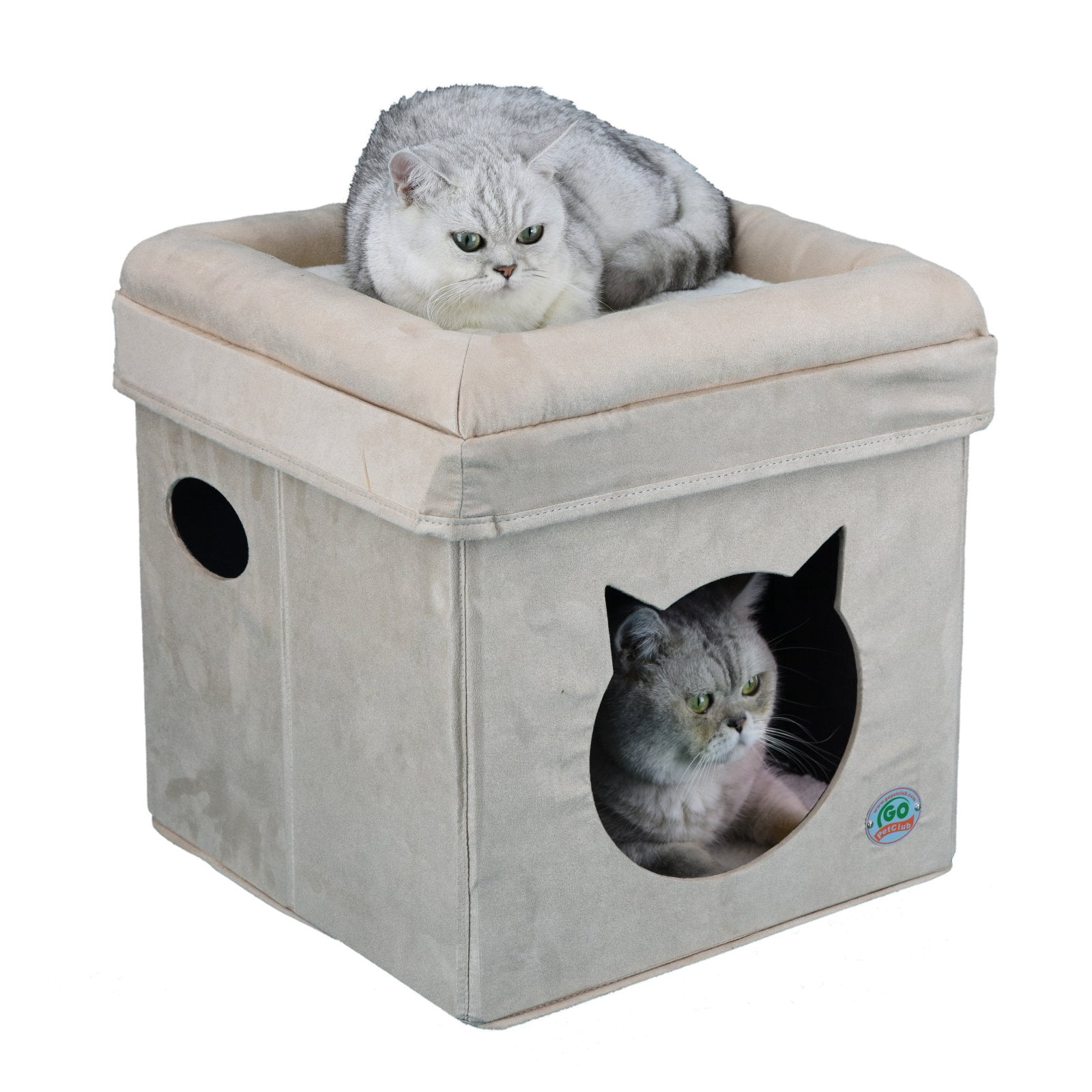 Go Pet Club F882 Comfy Cat Face Cube Cat Bed - Walmart.com