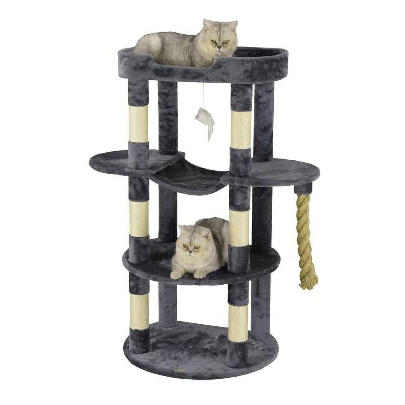 Go Pet Club F823 46 in. Jungle Rope Cat Tree Scratcher House with Sisal ...