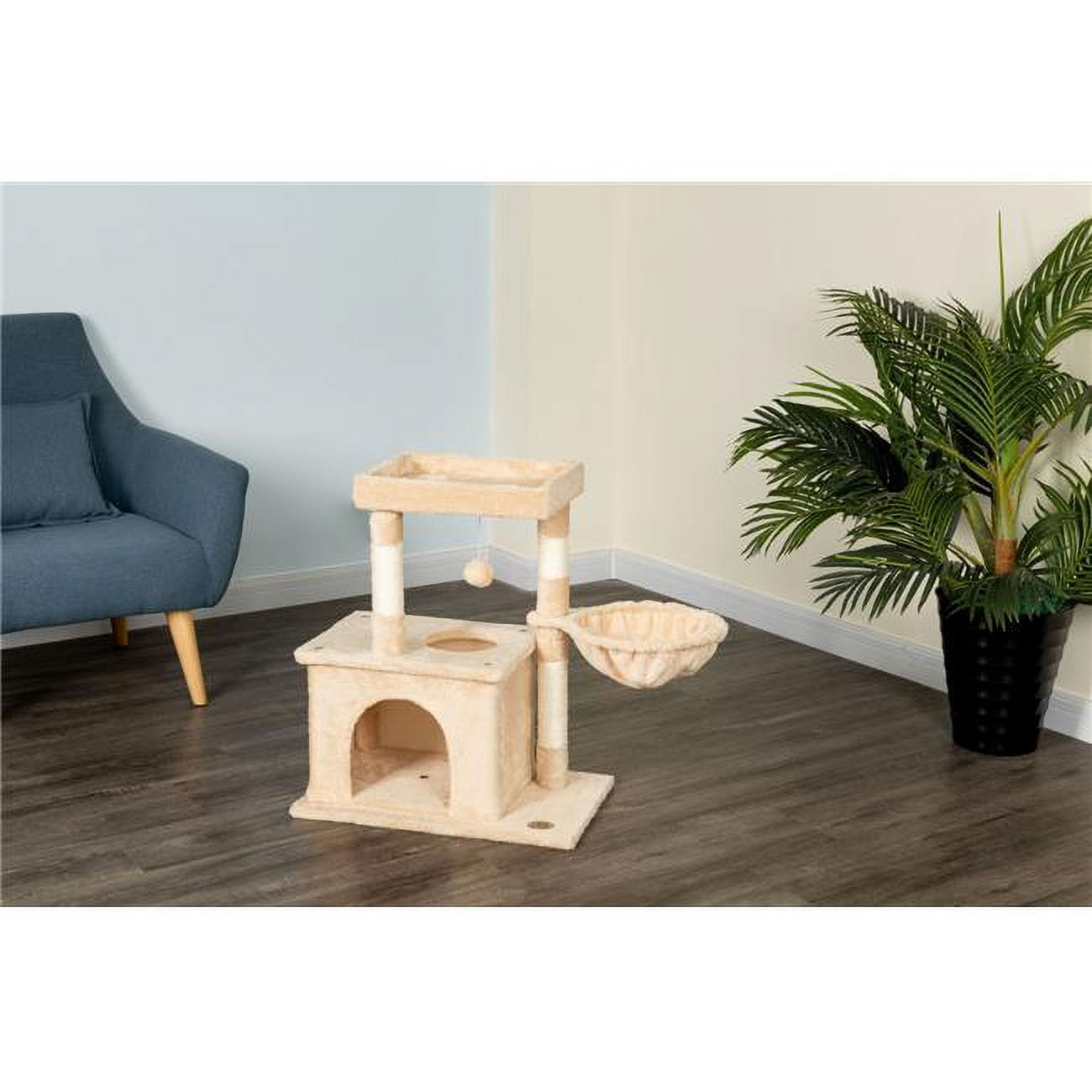 Go Pet Club FS805 Everyday Value 26in Cat Tree Tower, Beige - Walmart.com
