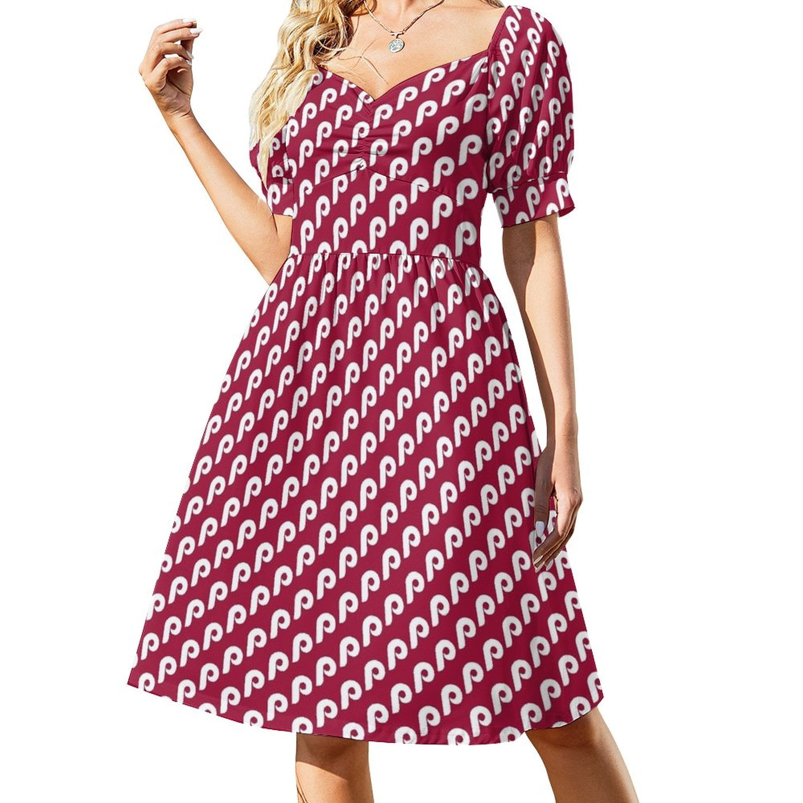 Go Phillies Vintage Style 90's P Sleeveless Dress Dress for girls Woman ...