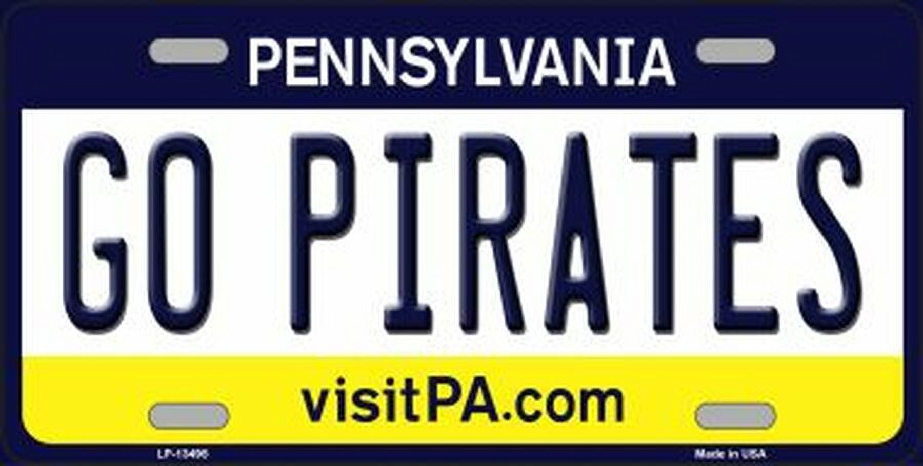 Go Pirates Pennsylvania State Metal Vanity License Plate - Walmart.com