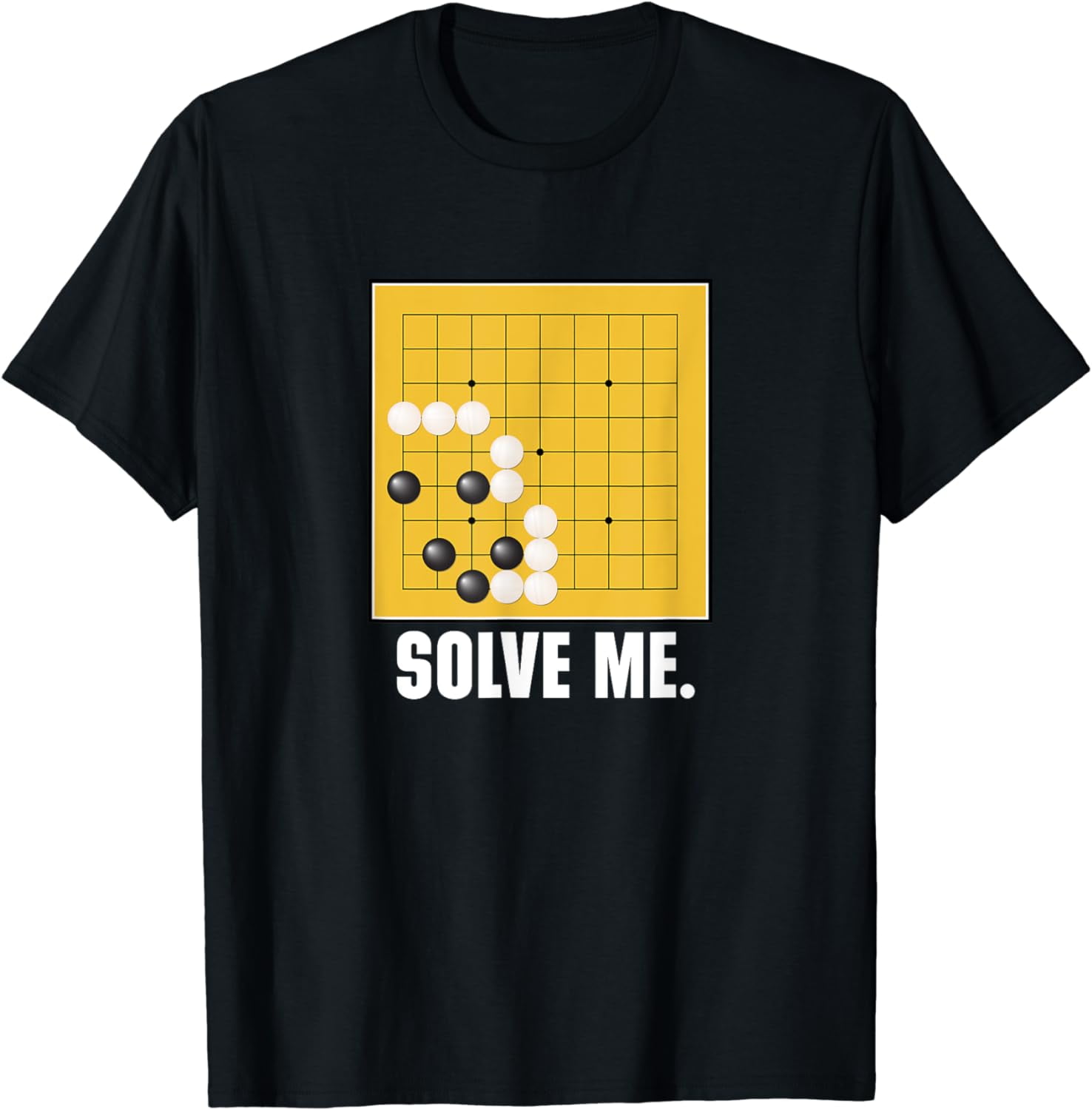 Go Problems - Solve Me (Go board game, Baduk, Weiqi) T-Shirt - Walmart.com