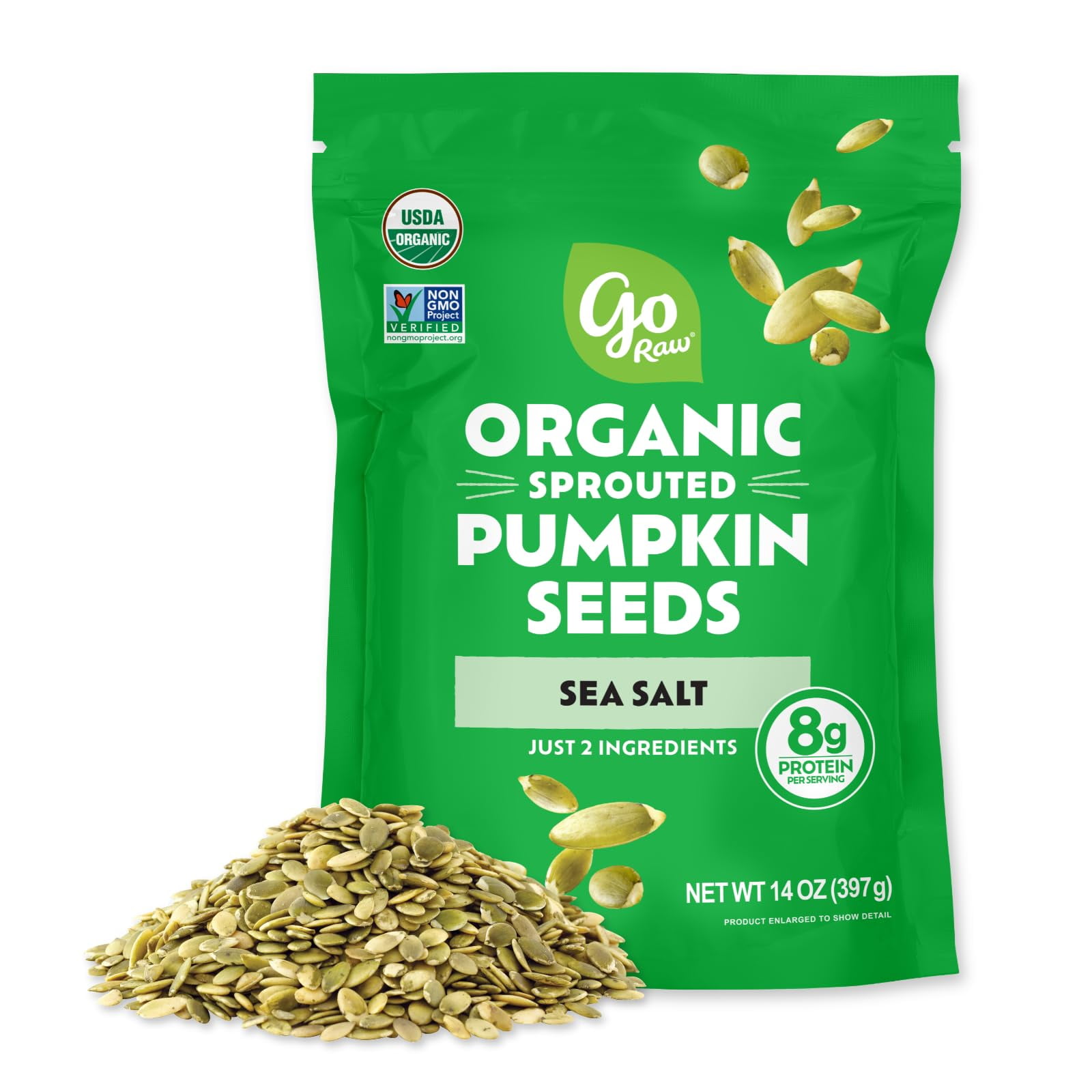 Go Raw Organic SCH4 Sprouted Pumpkin Seeds, 14 Oz - Walmart.com