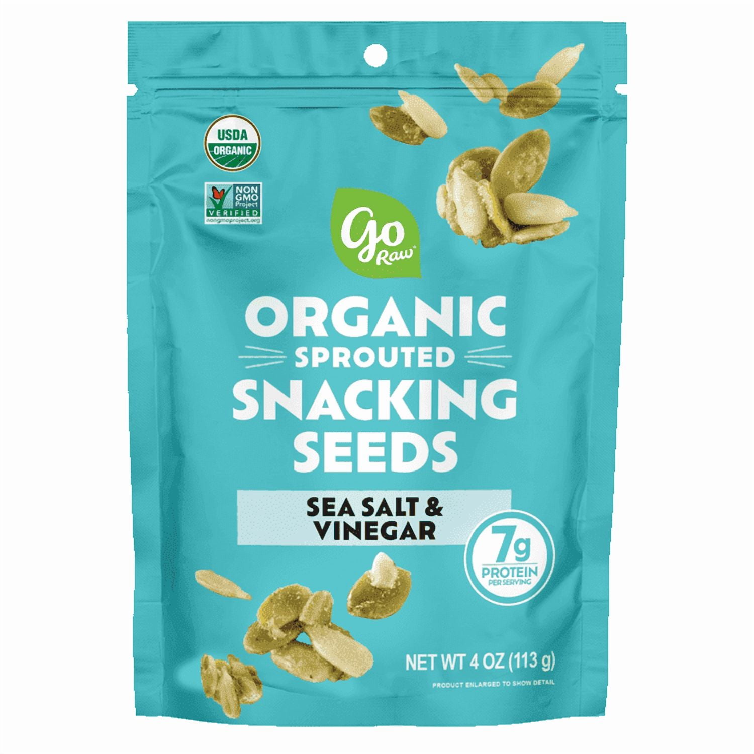 Go Raw Organic Sprouted Snacking Seeds Sea Salt & Vinegar - 4 oz Pack ...