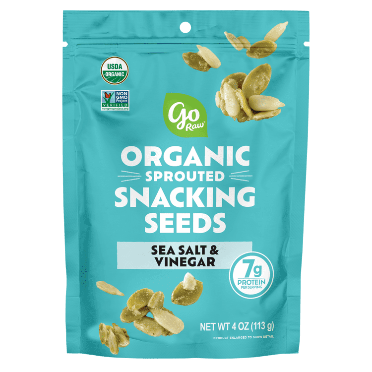 Go Raw Organic Sprouted Snacking Seeds Sea Salt & Vinegar - 4 oz ...