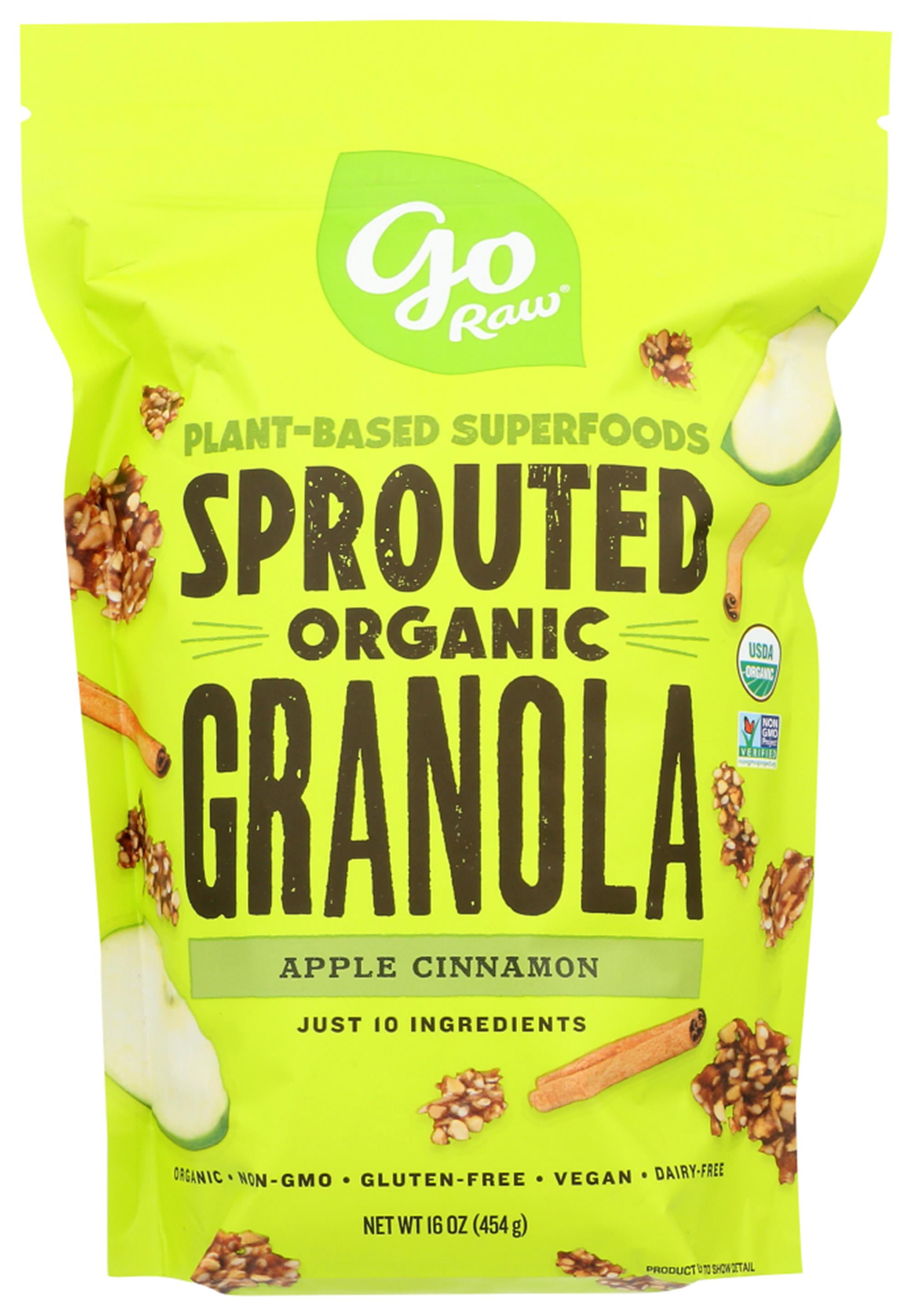 Go Raw - Sprouted Granola Made with Hemp Seeds Apple Cinnamon - 1 lb ...