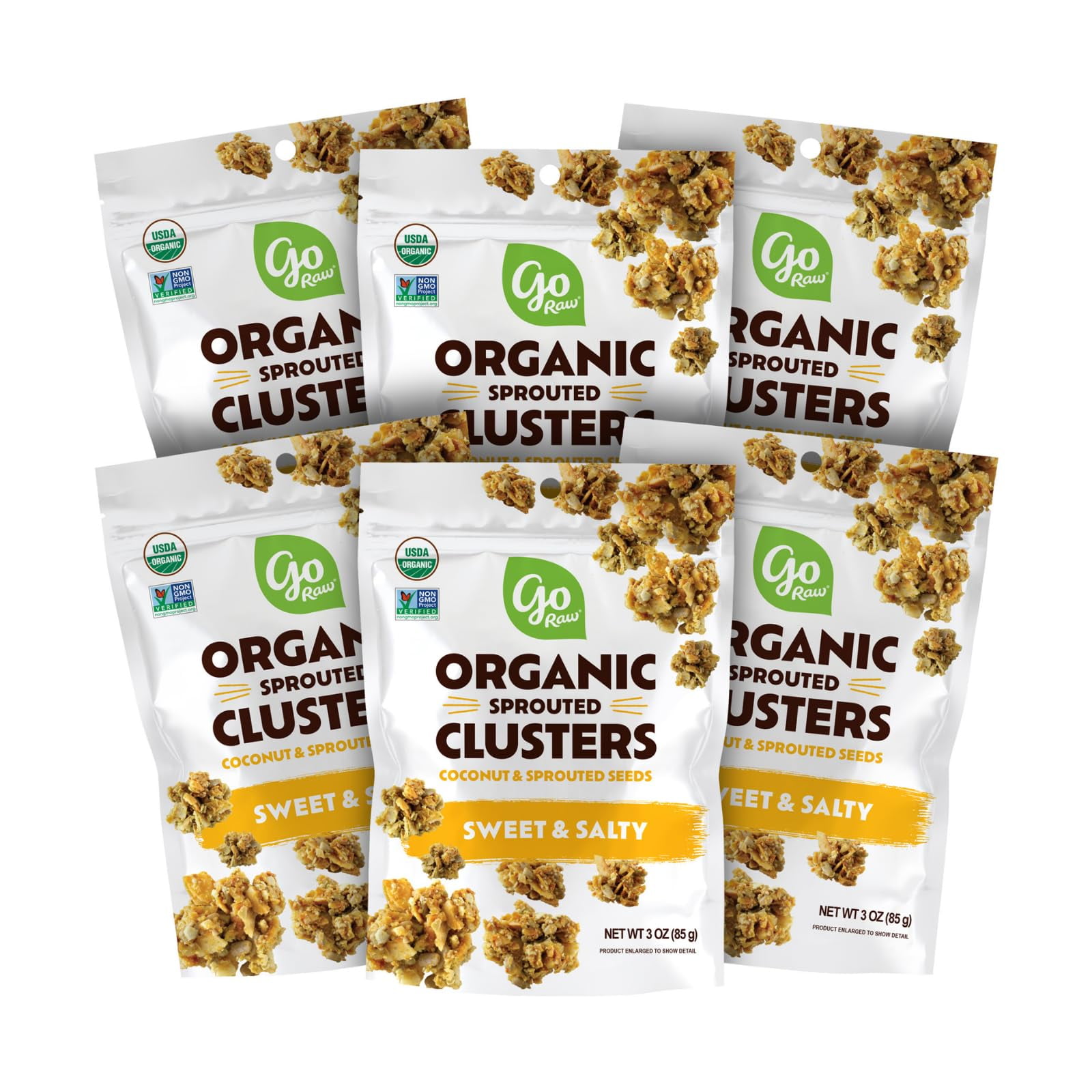 Go Raw Sprouted Organic OIF8 Clusters, Coconut & Sprouted Seeds, Good ...