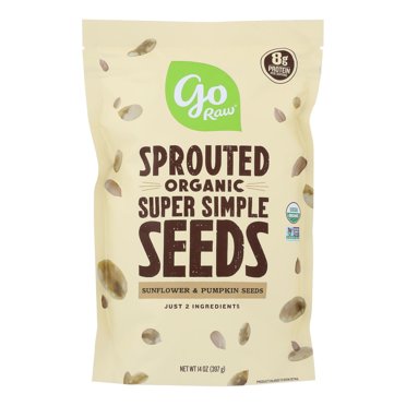 Go Raw Sprouted Pumpkin Seeds, 16 oz, (Pack of 6) - Walmart.com