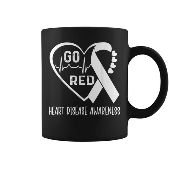 Go Red February American Heart Health Month Awareness Coffee Mugs ...