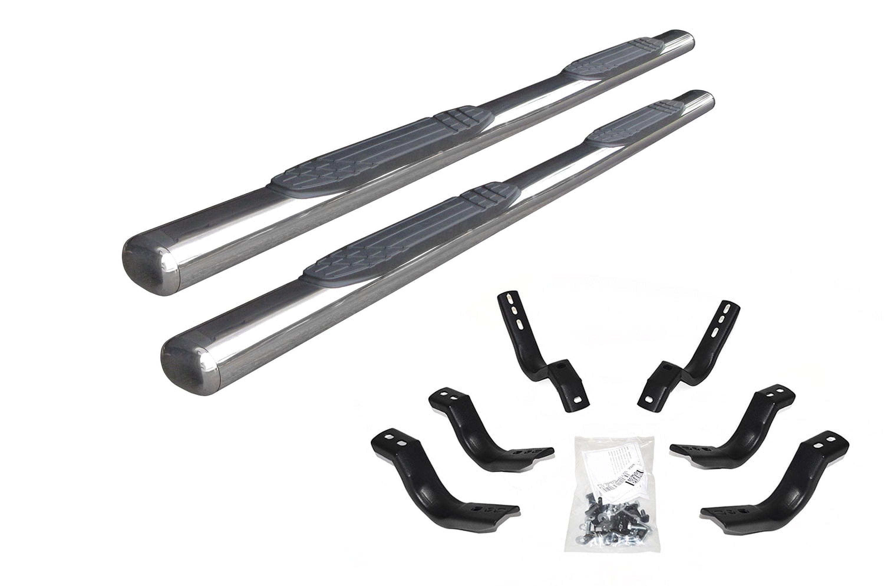 Go Rhino 104404587PS 4" 1000 Series Side Steps With Mounting Bracket ...