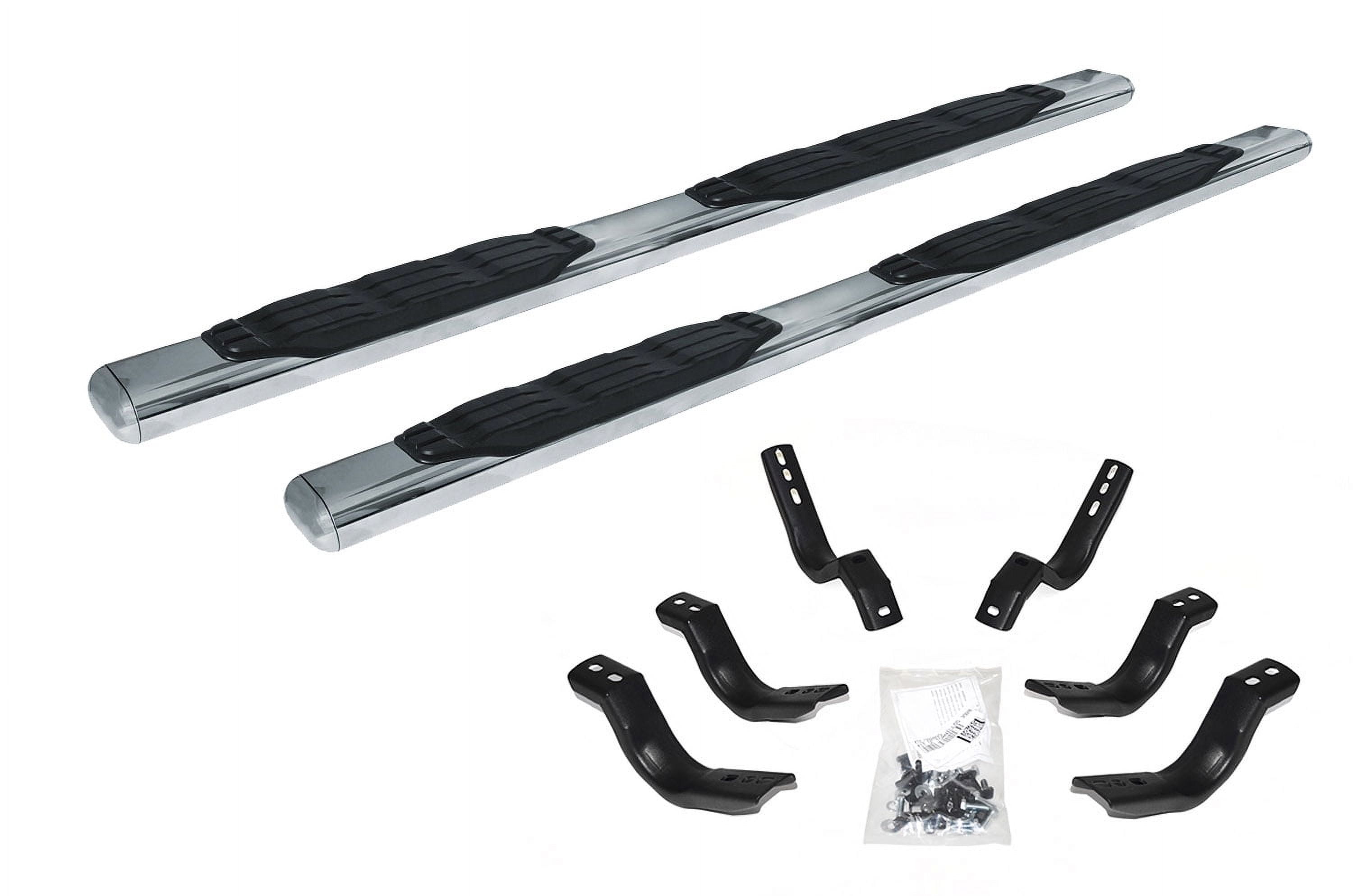 Go Rhino 105409787PS 5" 1000 Series Side Steps with Mounting Brackets ...