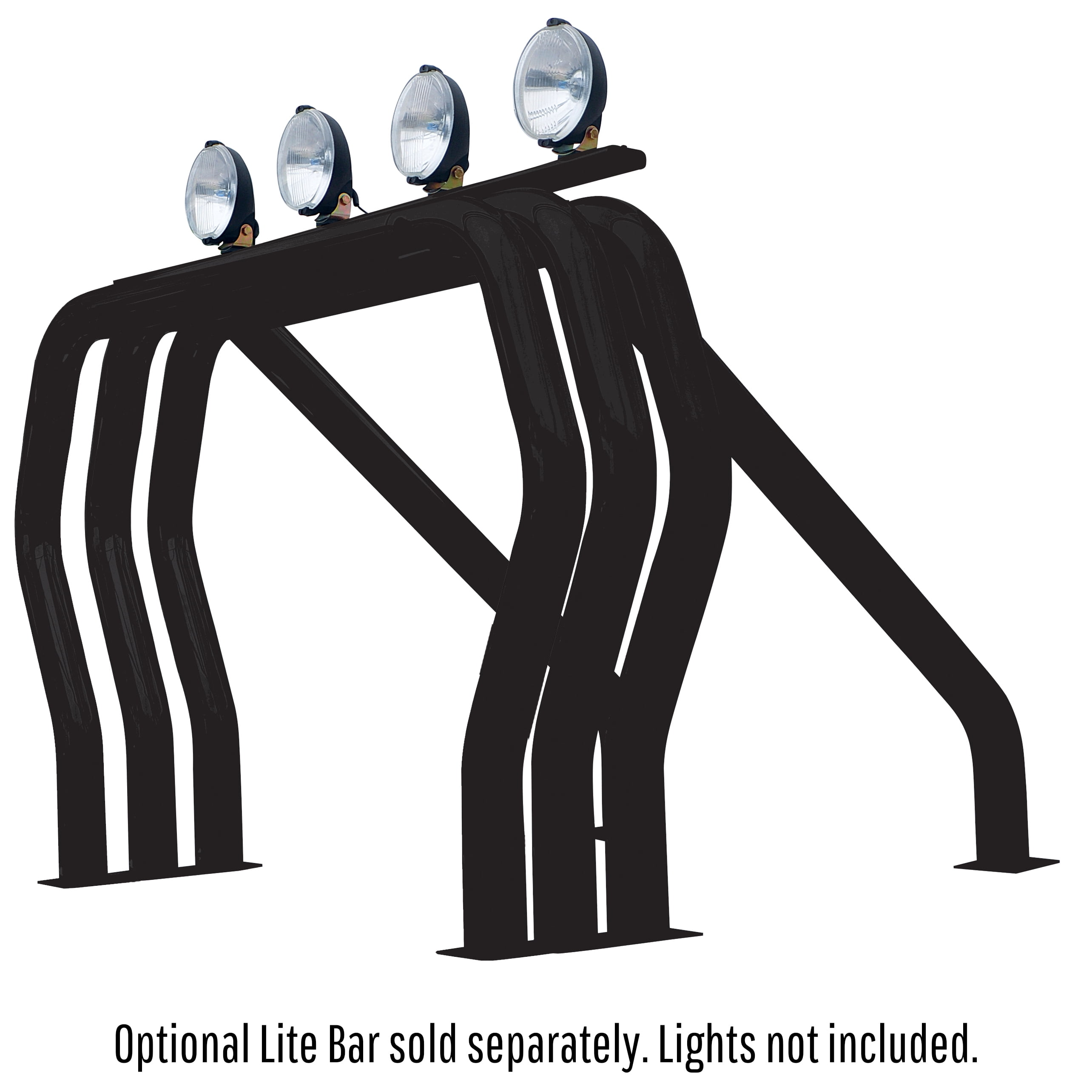 Go Rhino 9109370TSB Bed Bars Complete Kit - Triple Bar/Single Kicker ...