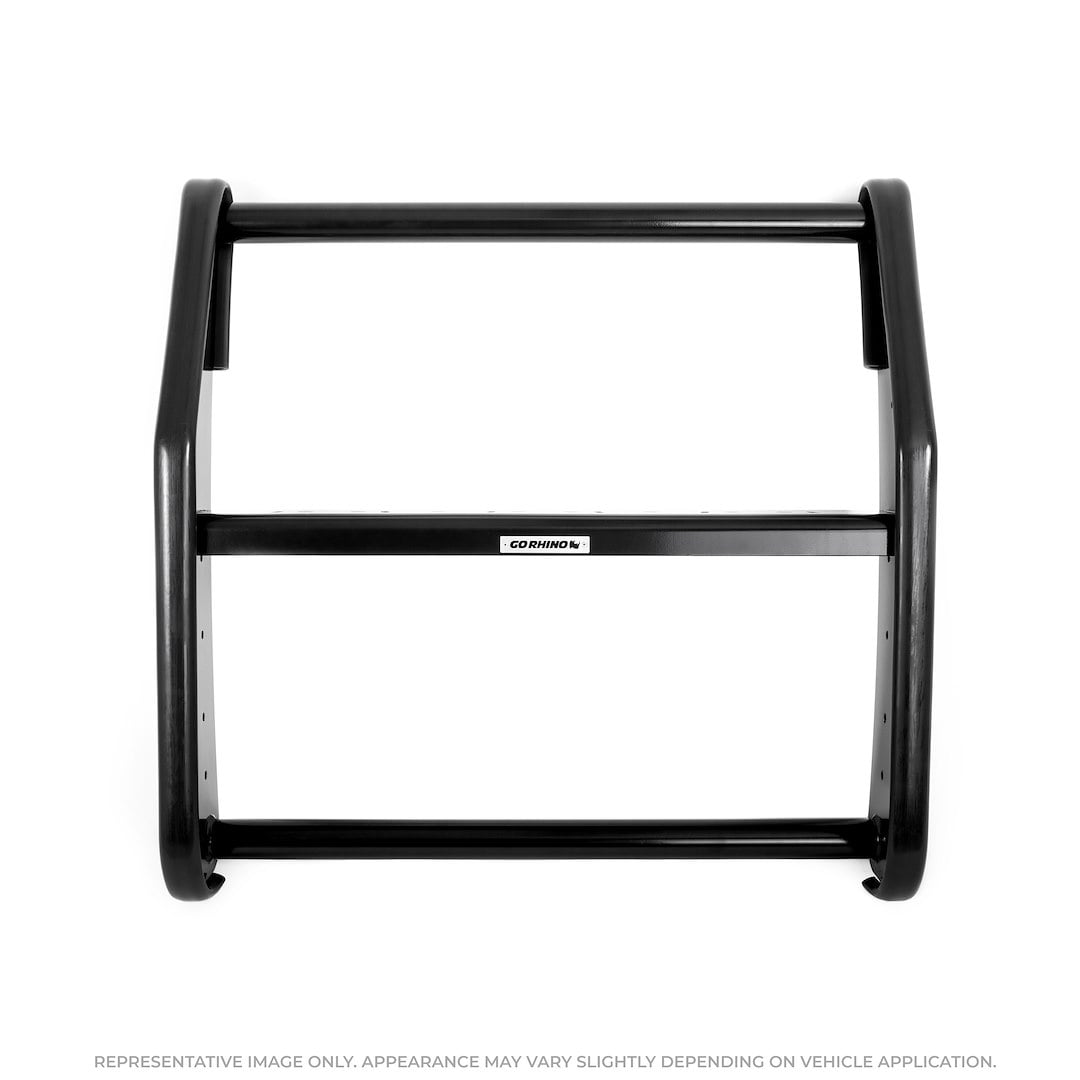 Go Rhino Safety Division 5038 Black Steel Bumper Push Bar, Compatible ...