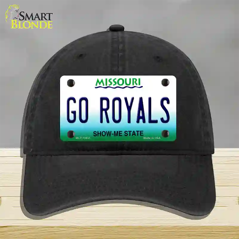 Go Royals Novelty License Plate Hat Tag Unconstructed Cotton Black ...