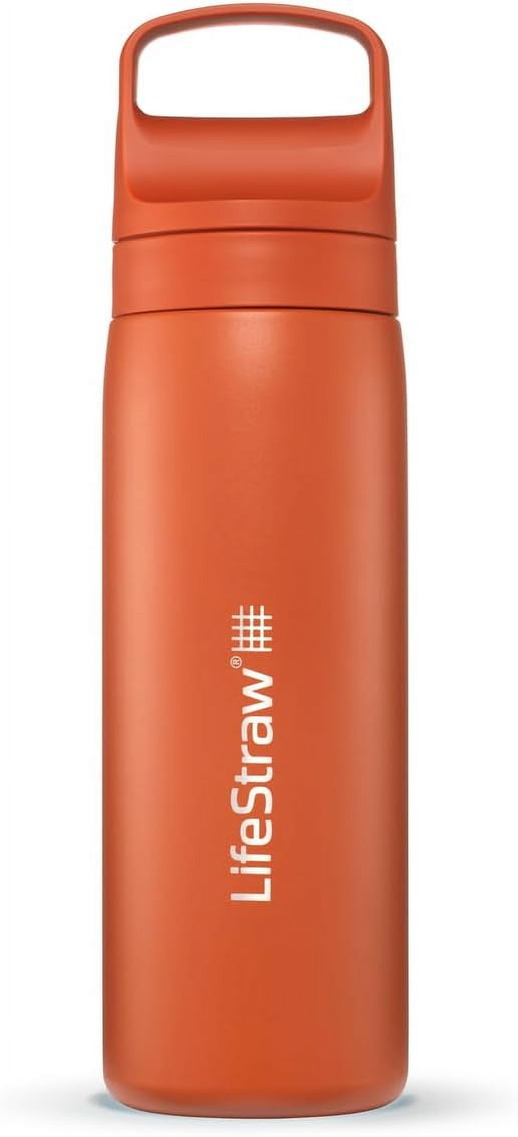 Go Series Insulated Stainless Steel Water Filter Bottle for Travel and ...