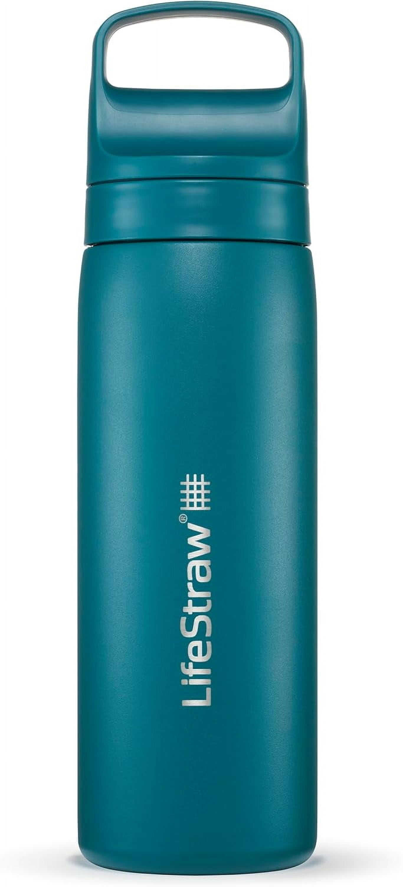 Go Series Insulated Stainless Steel Water Filter Bottle for Travel and ...
