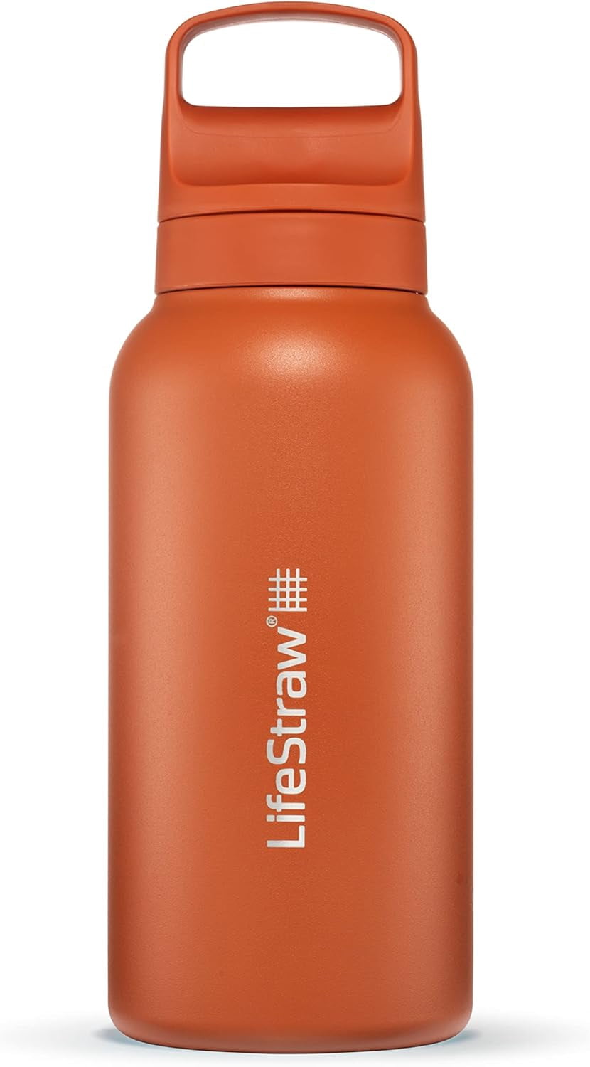 Go Series Insulated Stainless Steel Water Filter Bottle for Travel and ...