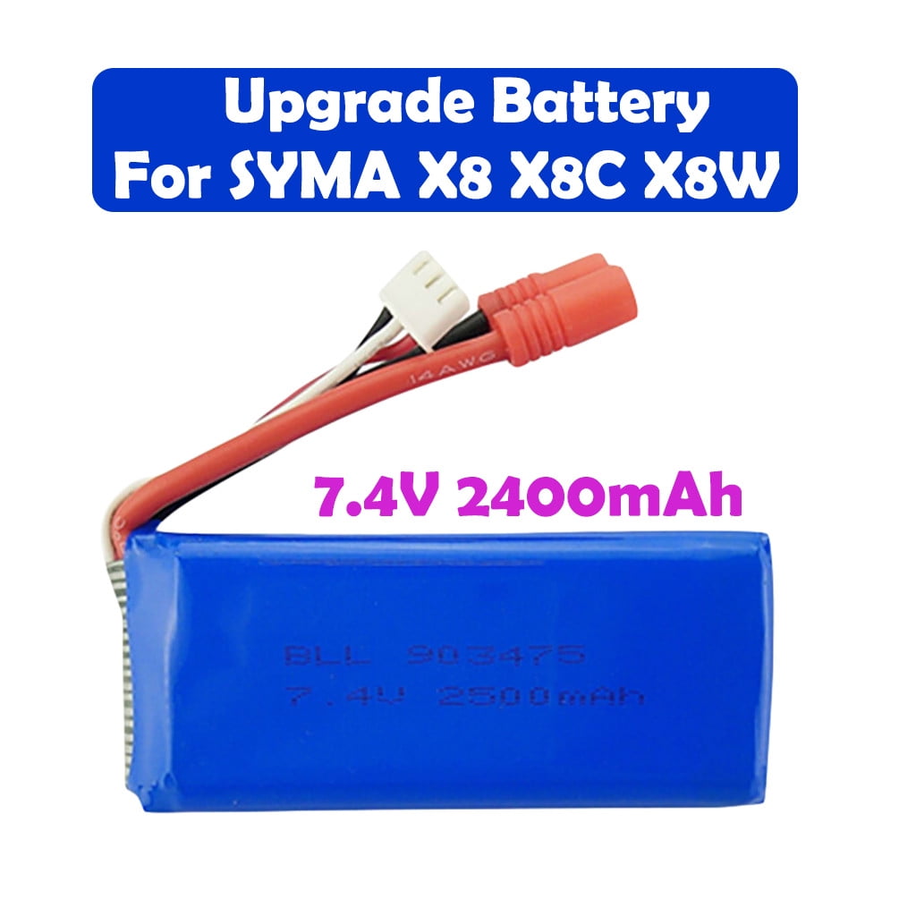 Go Slow Kinder Cockpit 7.4V 2400Mah 25C Battery For X8 X8C X8W Upgrade Spare Part - Walmart.com