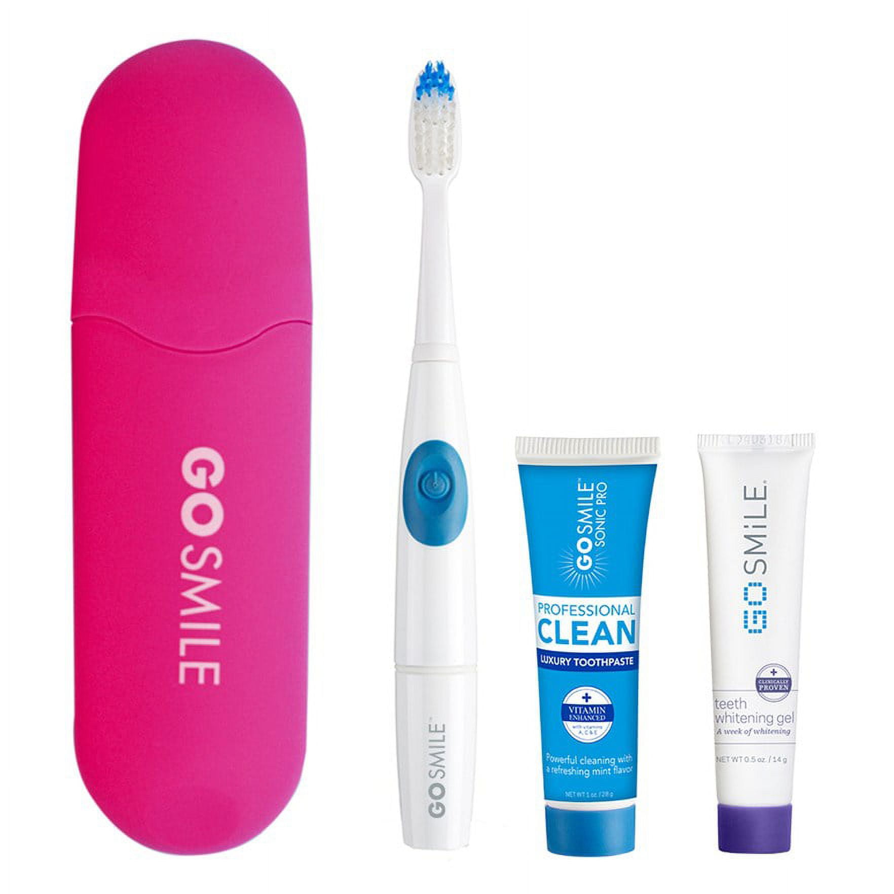 Go Smile Whitening On The Go Battery-Powered Sonic Toothbrush Travel ...