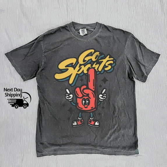 Go Sports Foam Finger Mascot 90s Shirt, Retro Go Sports Mascot T-shirt ...