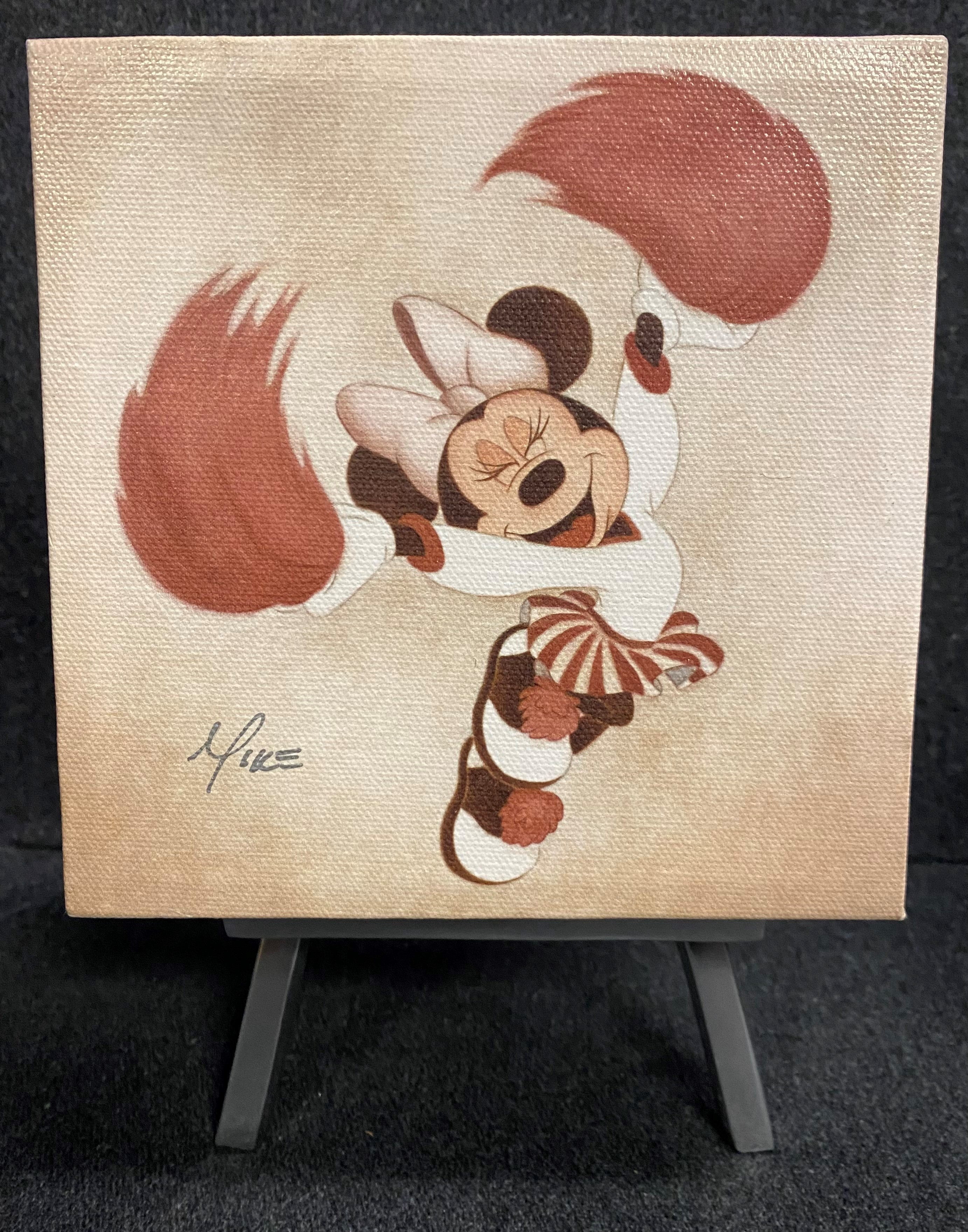 Go Team by Mike Kupka Canvas + Easel Featuring Minnie Mouse - Walmart.com