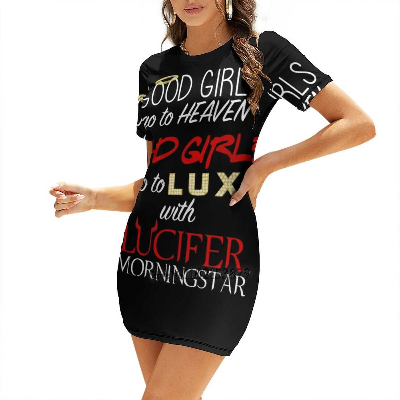 Go To Lux With Lucifer Back Lacing Backless Dress Square Neck Dress New ...