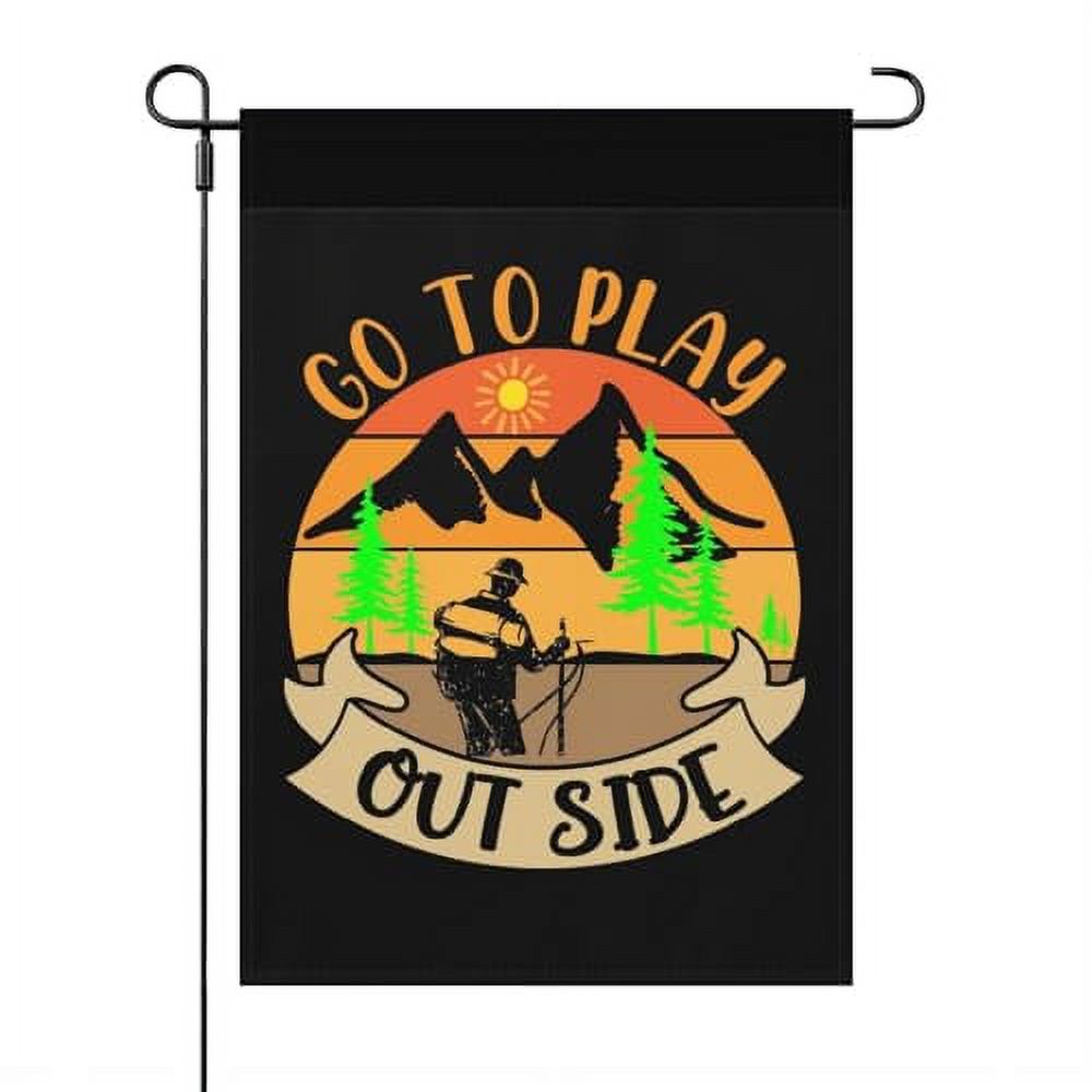 Go To Play Out Side Yard Flag Double Sided Vintage Yard Flags Double ...