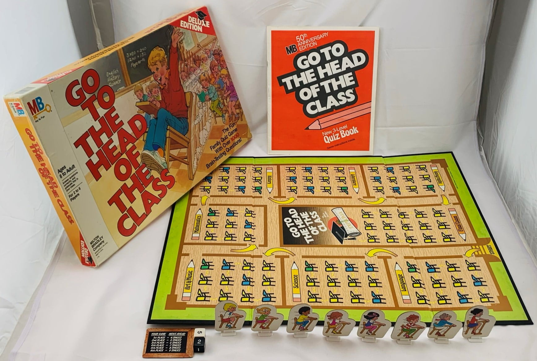 Go To The Head Of The Class Deluxe Game - 1986 - Milton Bradley - Great ...