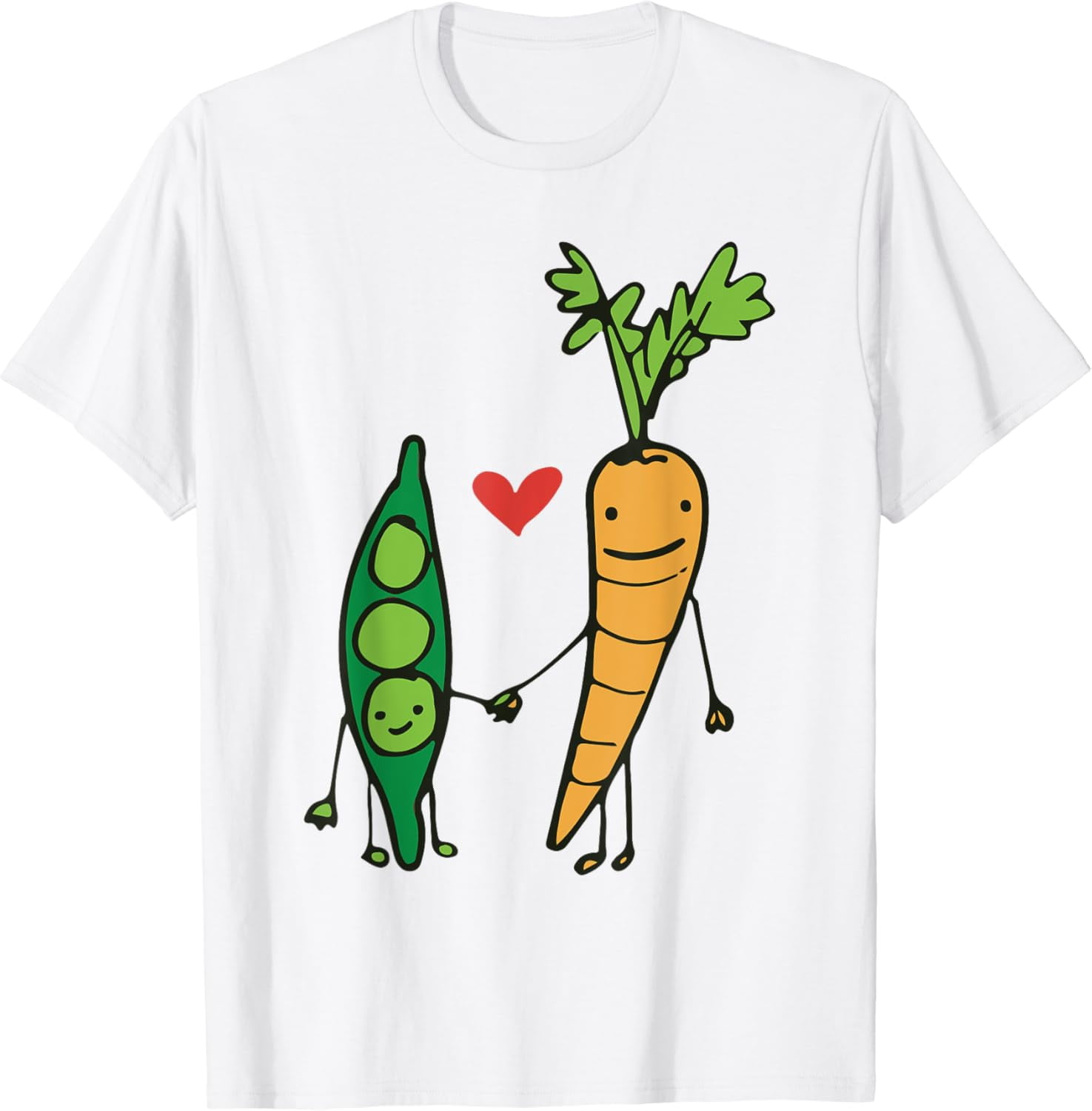 Go Together like Peas and Carrots Friendship/Family T Shirt White ...