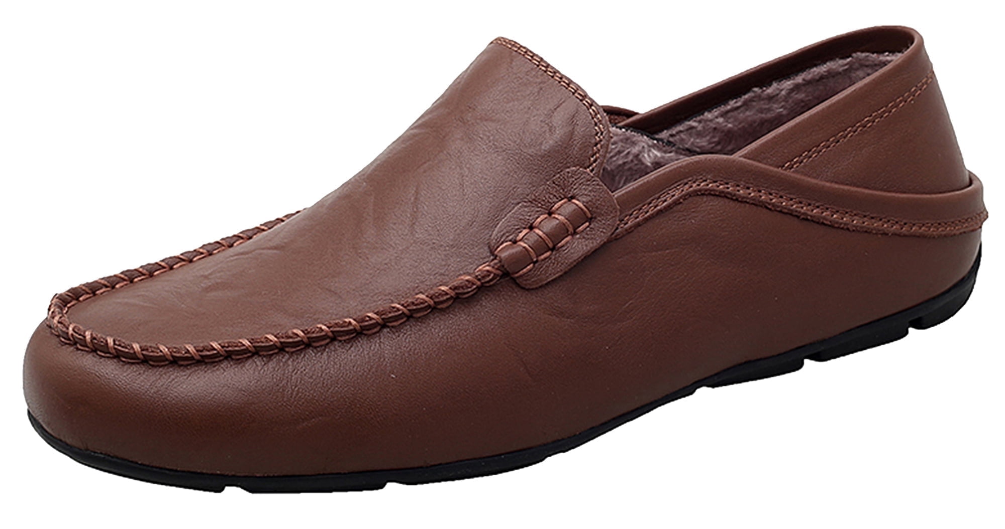 Go Tour Men's Premium Genuine Hand-made Leather Casual Slip-on ...