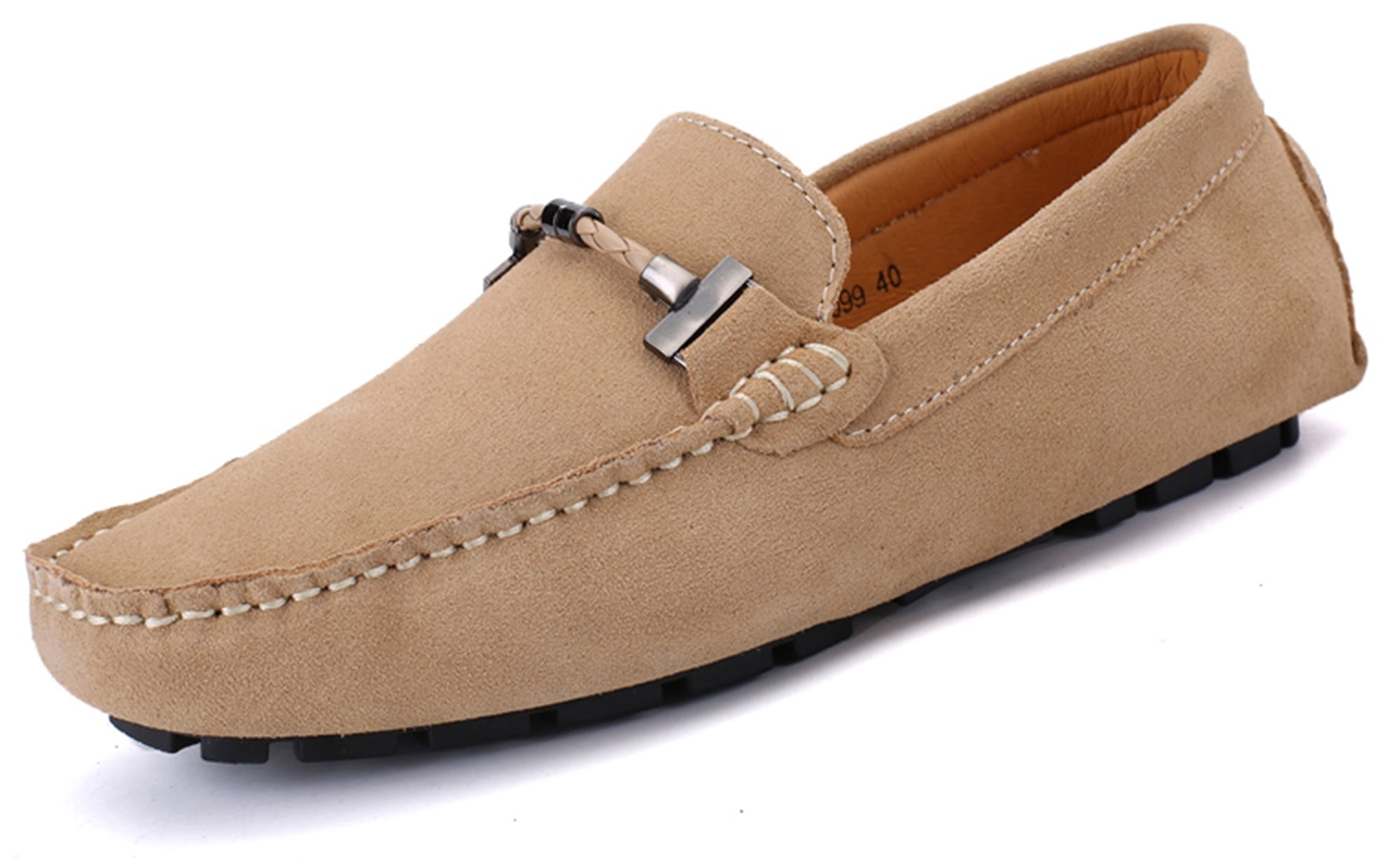 Go Tour New Mens Casual Loafers Moccasins Slip On Driving Shoes Beige ...