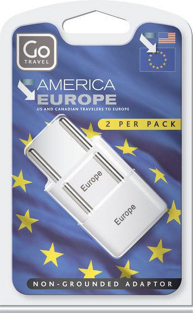 Go Travel DES-03712 Europe Non-Grounded Adapter - Black - Walmart.com
