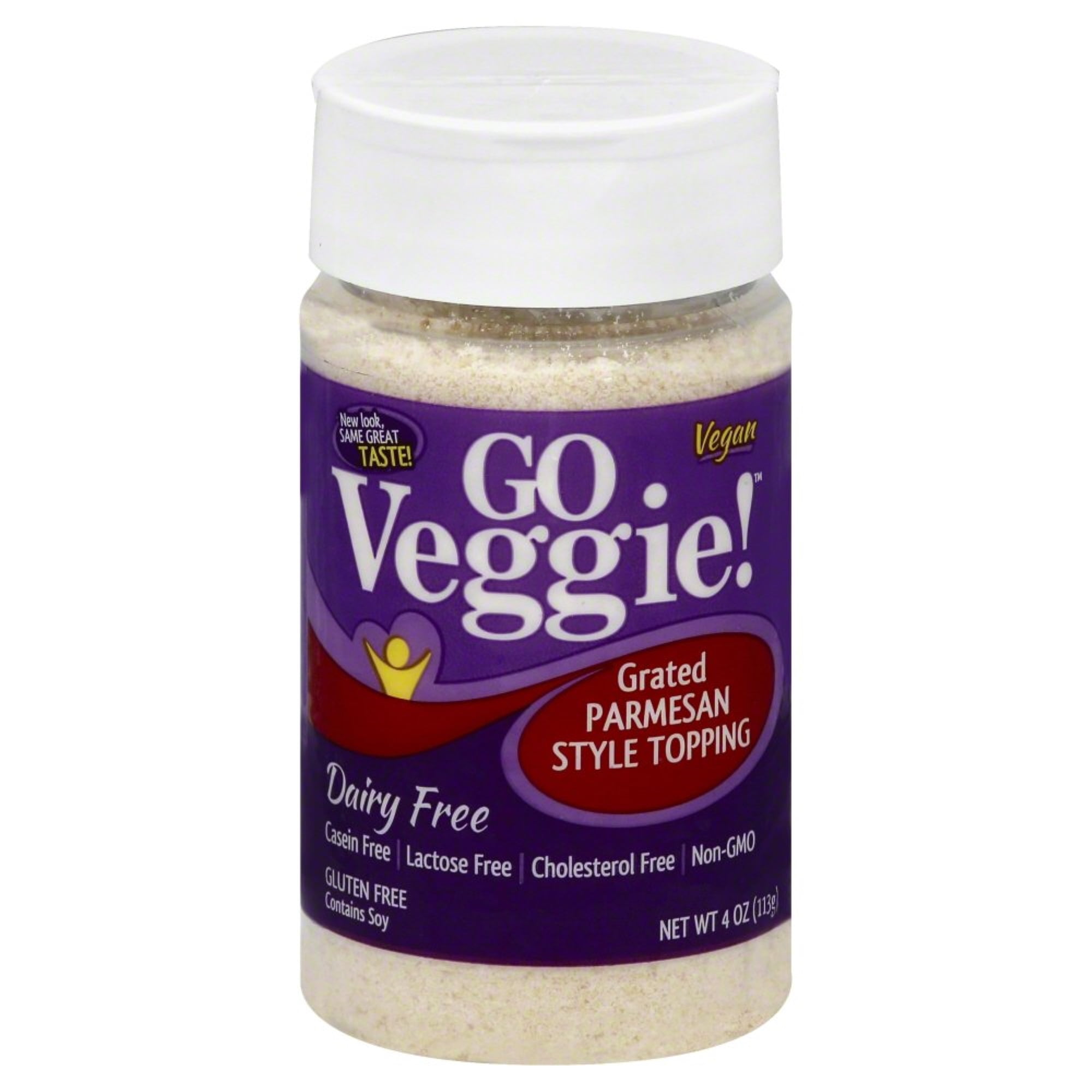GO VEGGIE Vegan Grated Parmesan Style Topping, 4.0 OZ - Walmart.com