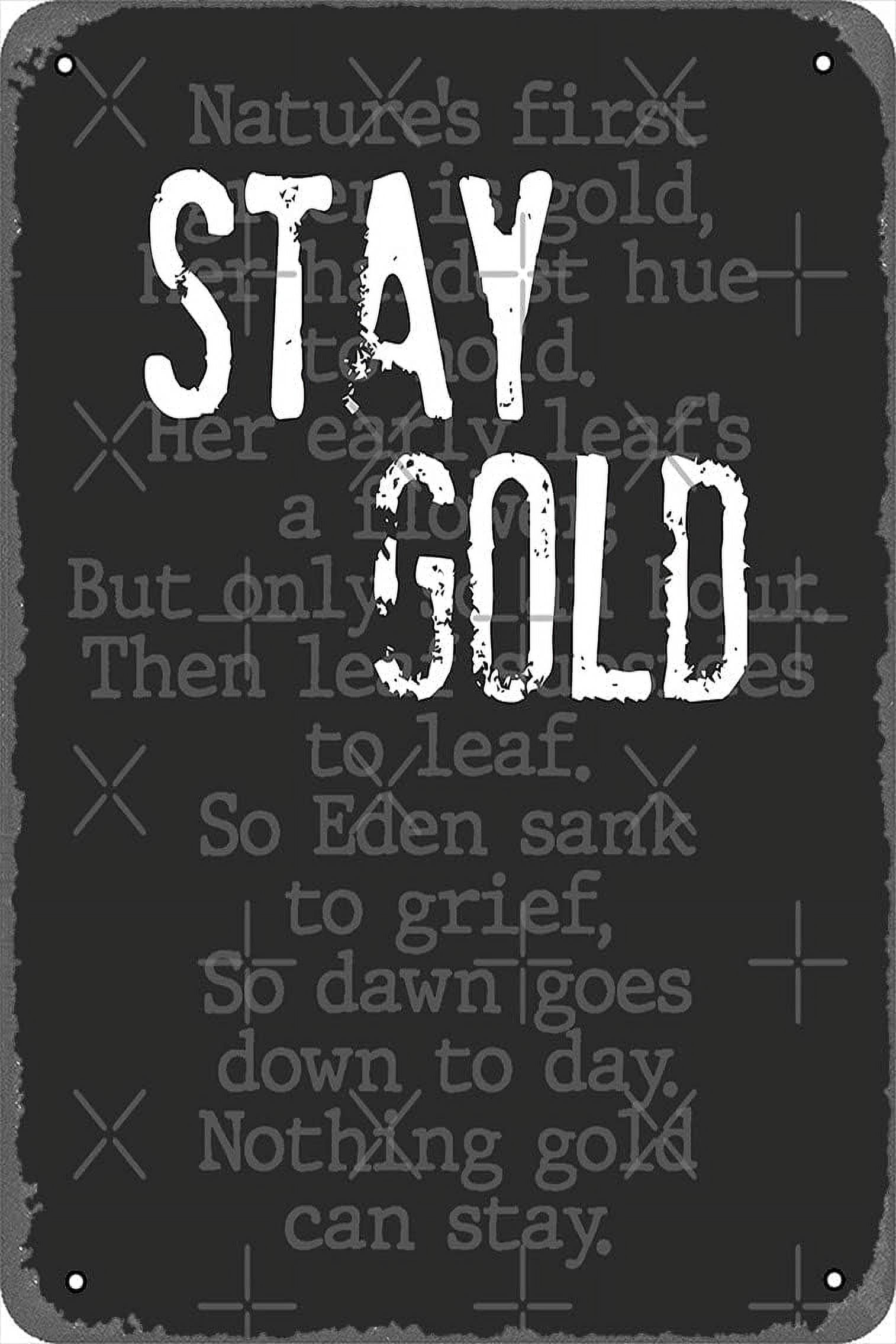 Go All The Way Poem Wall Decor Metal Tin Sign Charles Bukowski Quotes ...